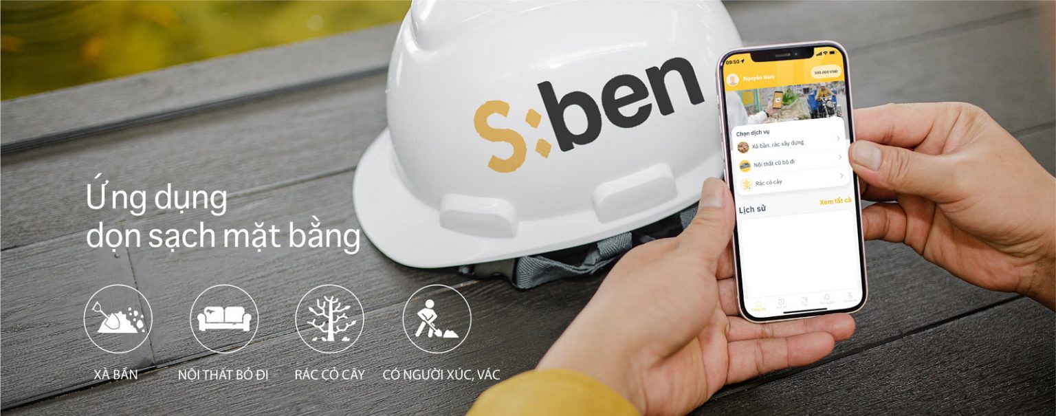 Sben - Ứng dụng dọn sạch mặt bằng - Sben